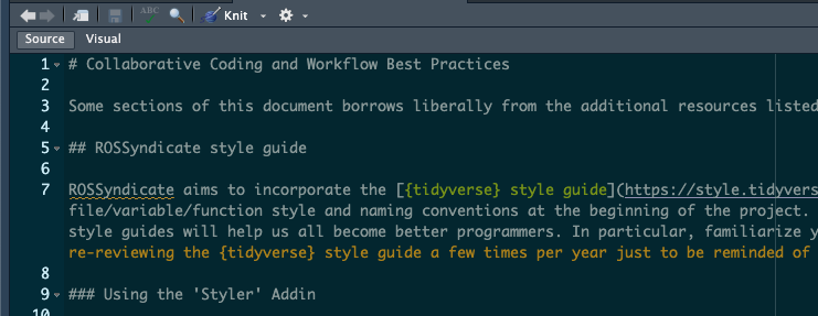 Section 4 Collaborative Coding and Workflow Best Practices | ROSSyndicate Project and Workflow ...
